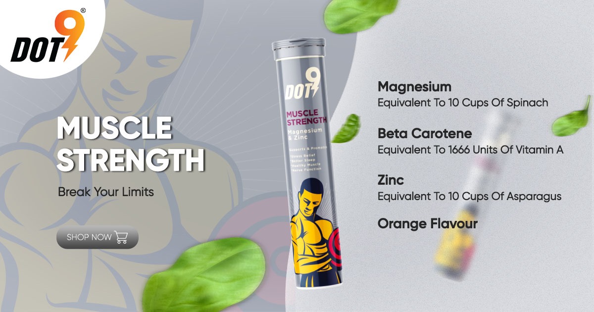 Buy Muscle Strength Effervescent Tablets | Dot9